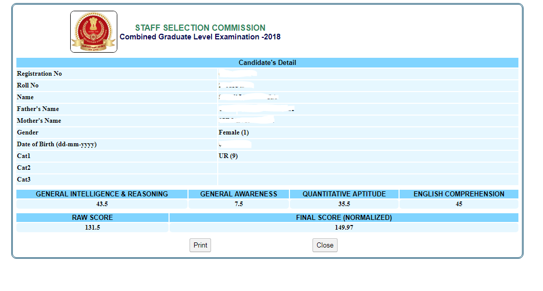 SSC CGL Tier 2 Result 2018-19 Out : Check Now