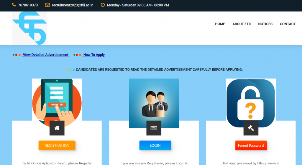 FTII Recruitment 2023 for 84 Vacancy, Apply Online here