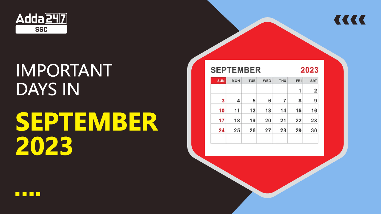 List of Important Days in September 2023, National & International