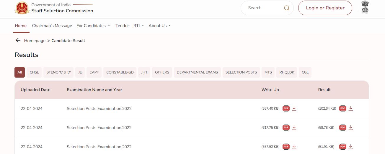 SSC Selection Post Phase 10 Additional Result 2023 Out, Download PDF Link