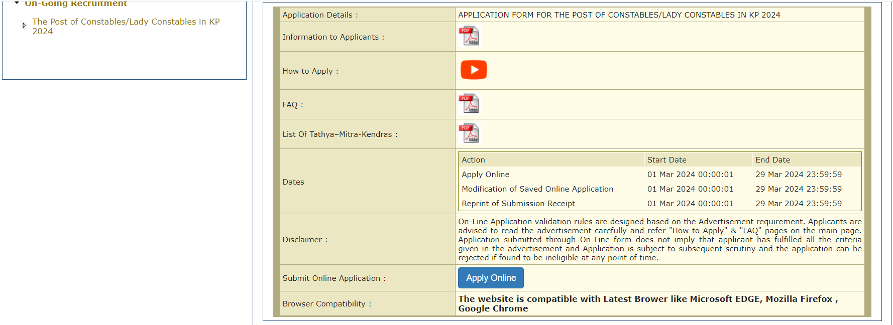 Kolkata Police Apply Online 2024, Application Form Link Active