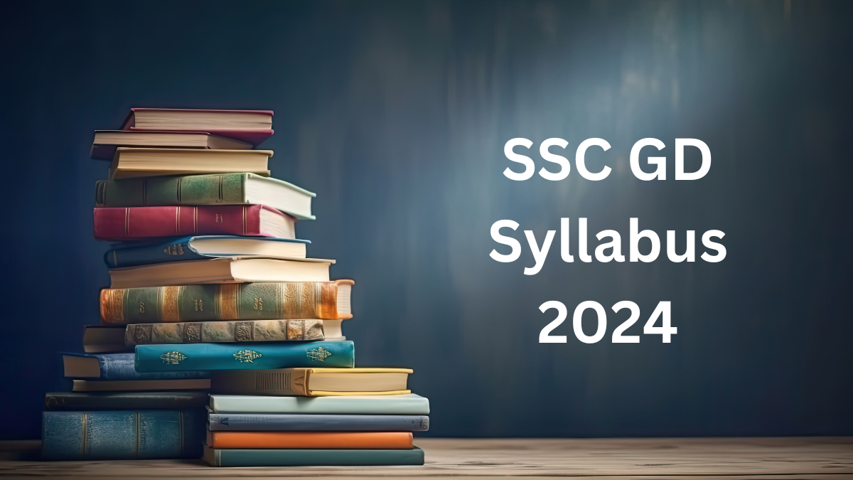 SSC GD Syllabus 2024 in Hindi, Download Syllabus PDF